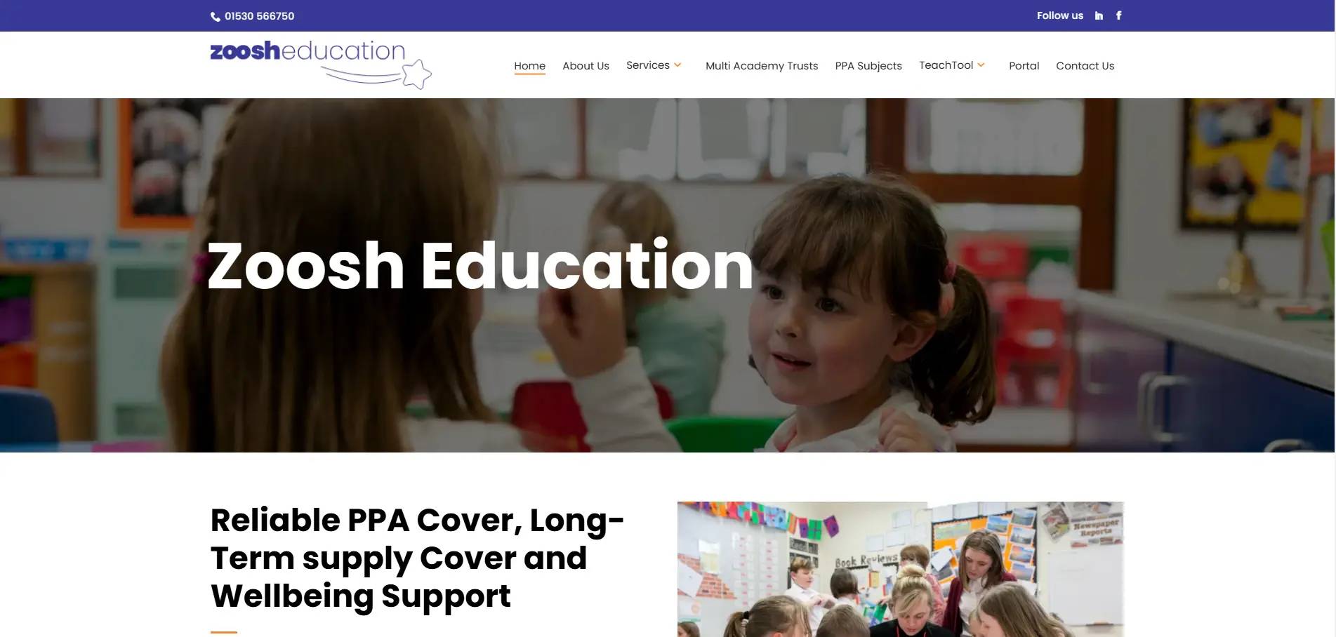 Zoosh Education | PPA Cover, Staff, Long-Term supply Cover & Wellbeing Support